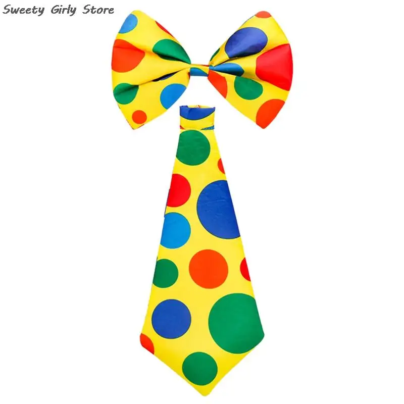 Clown-Tie-And-Bow-Set-School-Story-Telling-Cosplay-Costume-Party-Fancy ...