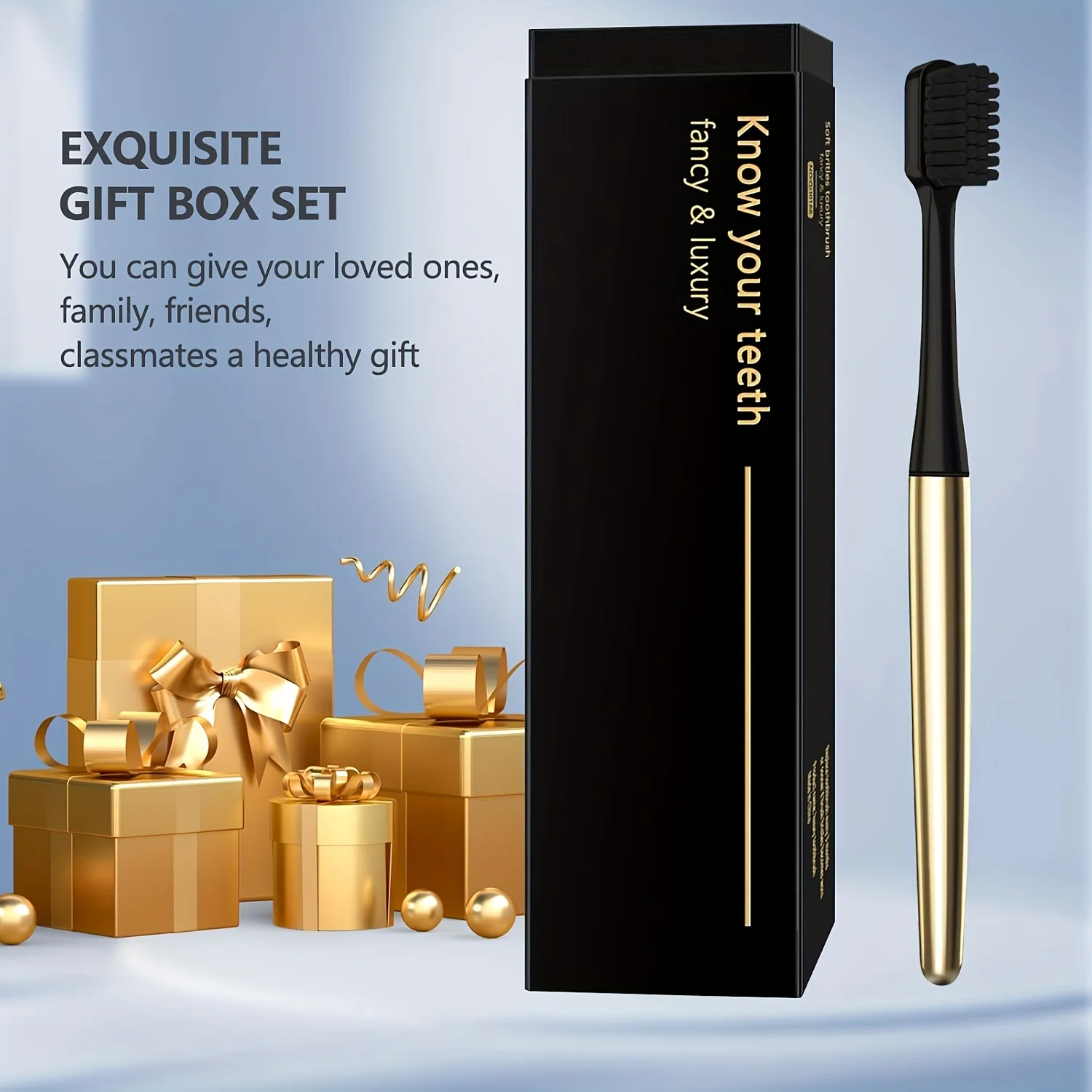 Gold-Color-Ceramic-Manual-Toothbrush-Golden-Plated-Luxury-Travel ...
