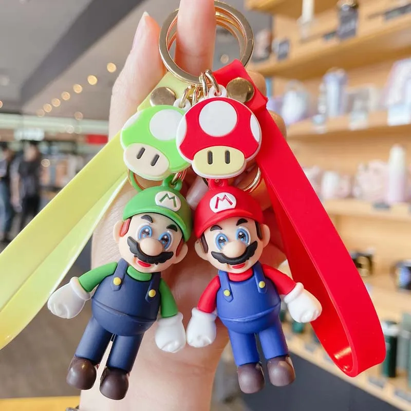 Llaveros-de-Super-Mario-Bros-mu-ecos-de-personajes-de-setas-de-Luigi ...