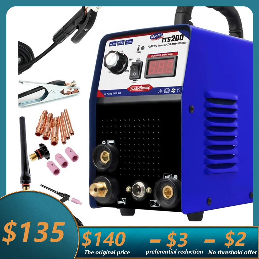 Plasmargon-Lasmachine-ITS200-Tig-Lasmachine-Argon-Staal-Booglassen-Dc ...