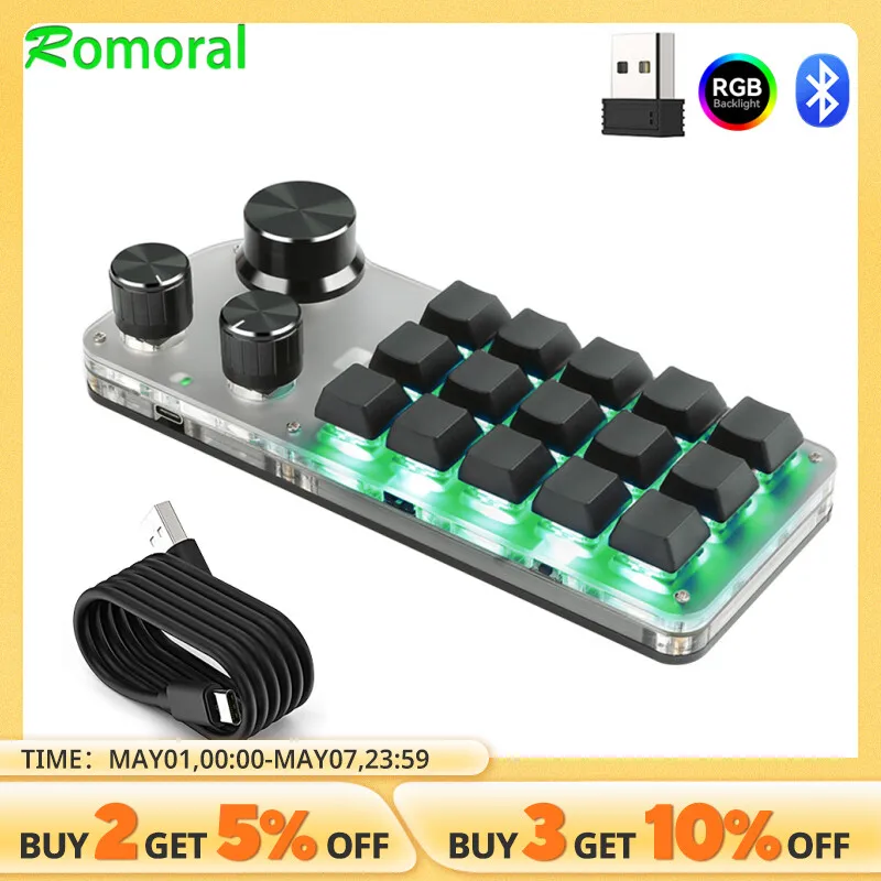 Programming-Macro-Custom-Keyboard-2-4G-Bluetooth-USB-3-Mode-RGB ...
