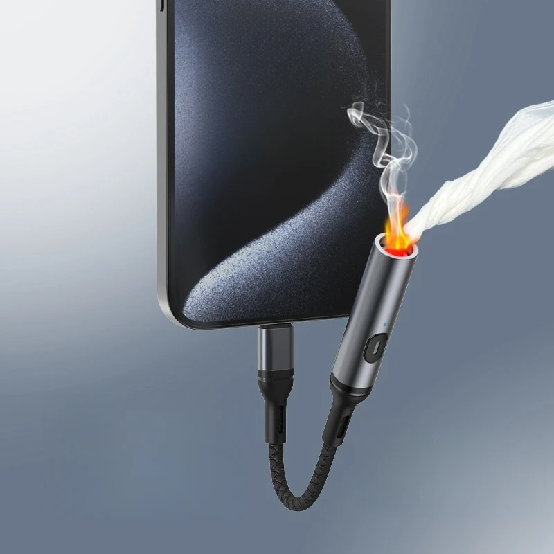 Metal-Windproof-Rechargeable-Lighter-Outdoor-Mobile-Phone-Cigarette ...