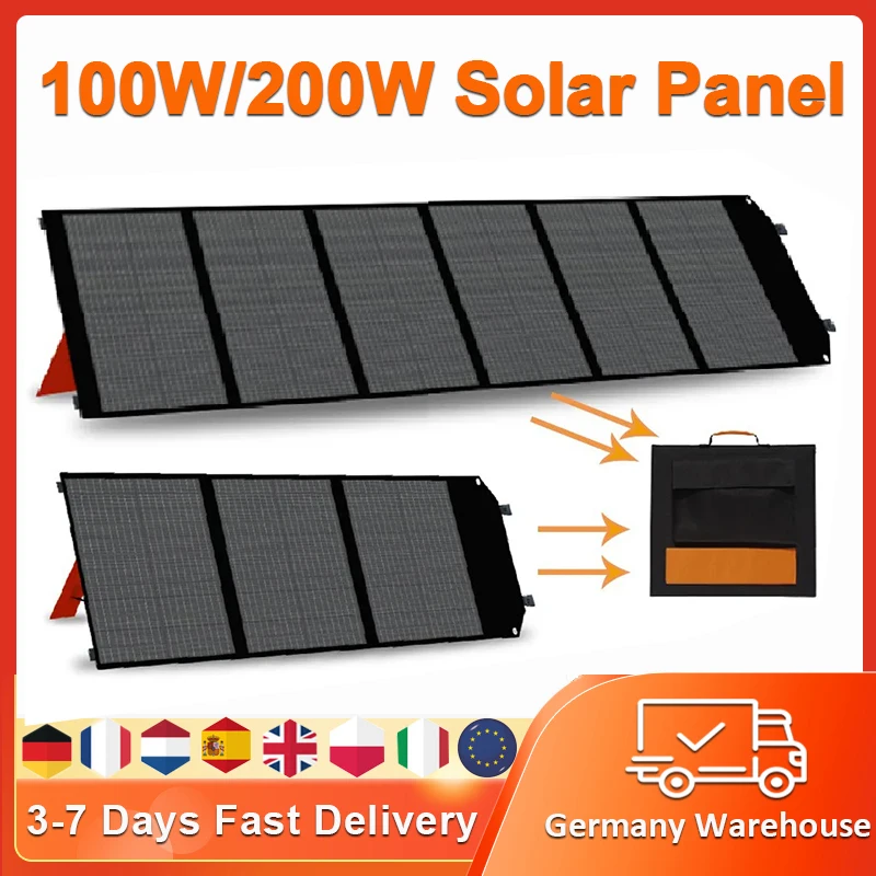 Portable-Solar-Panel-100W-200W-400W-Foldable-Solar-Panels-Support-5-18V ...