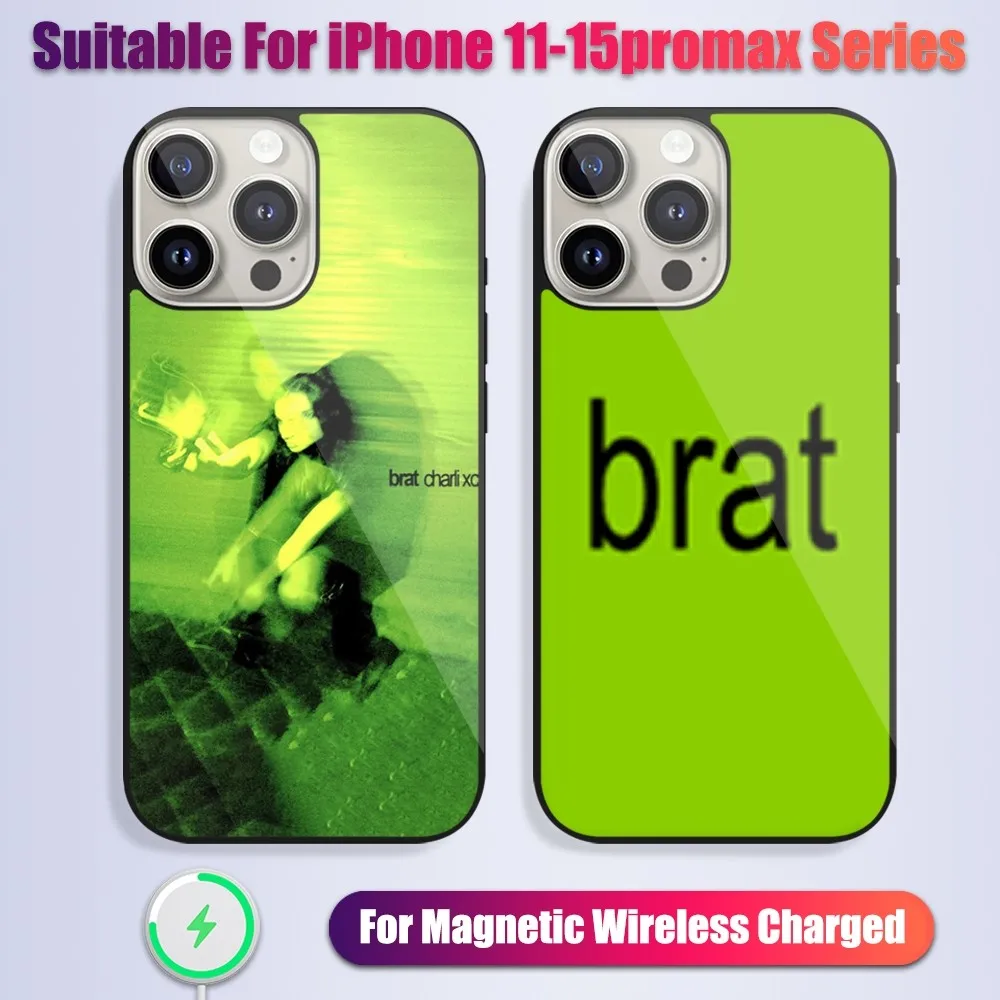 Singer-Charli-XCX-BRAT-Phone-Case-For-iPhone-13-14-15-11-12-Pro-Max ...