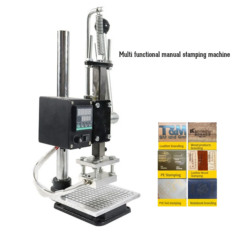 Manual-Leather-Heat-Press-Wood-Stamping-Embossing-Machine-Electric ...