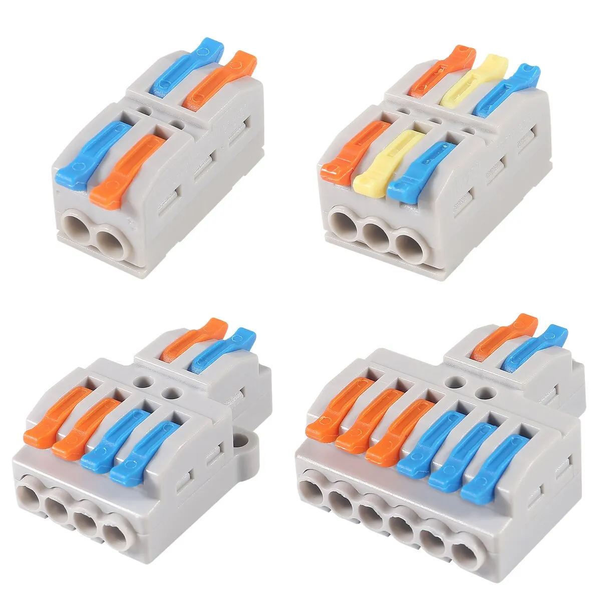 Mini Quick Wire Conductor Connector Universal Compact 2/3 Pin Splicing ...