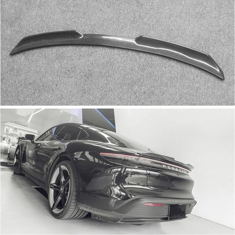 Real Carbon Fiber Spoiler For Porsche Taycan 2019 2020 2021 2022 High ...