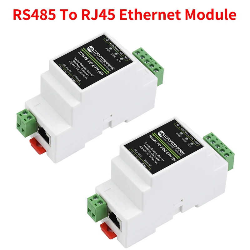 RS485 to RJ45 Ethernet Module Industrial Serial Server TCP/IP to Serial ...