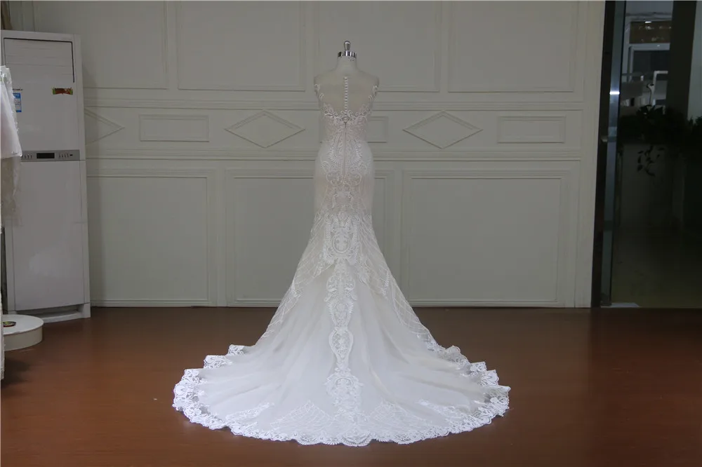 Beauty Bridal 100% Real Photos Robe Mermaid Luxury Bride Dresses Royal ...