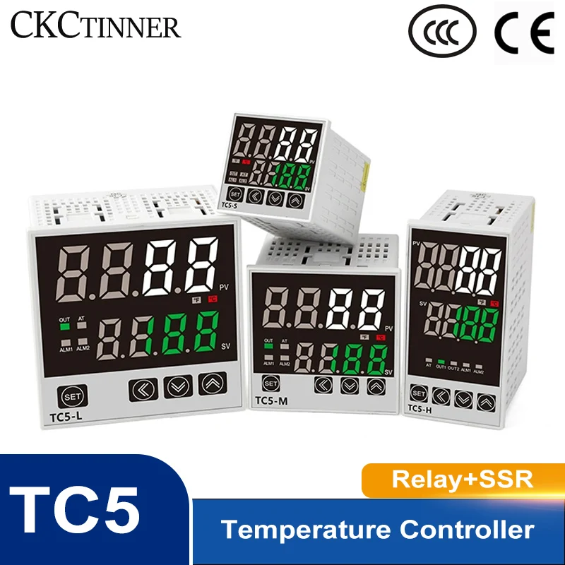 PID-Temperature-Controller-Timer-Thermometer-Relay-K-type-400-AC100 ...