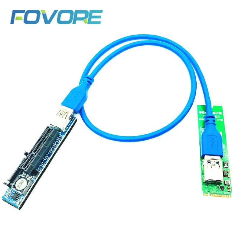 Raiser NVME M.2 to PCI-E X4 Card Extension Port Adapter Riser Card ...