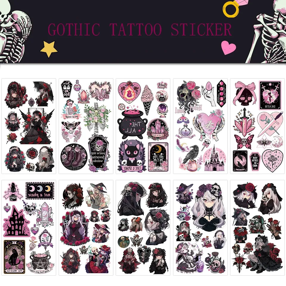 Gotische Rosentattoos