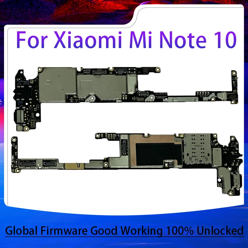128GB Motherboard For Xiaomi Mi Note 10 Mainboard High Quality Logic ...
