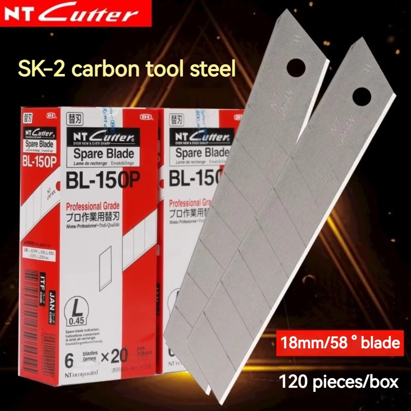 Original-Japanese-NT-Cutter-BL-150P-18mm-large-utility-blade-0-45mm ...