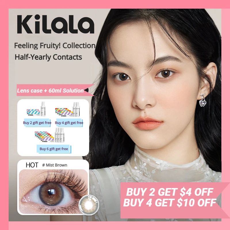 KILALA Natural Color Contact Lenses Half-Yearly Lens Lenses for Vision ...