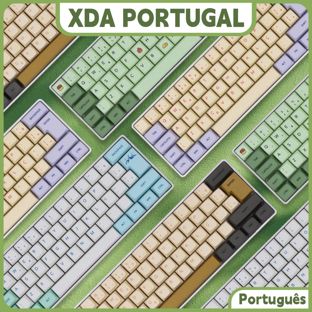 140 Teclas PBT XDA Perfil ISO layout Espanhol Russo Japonês Coreano ...