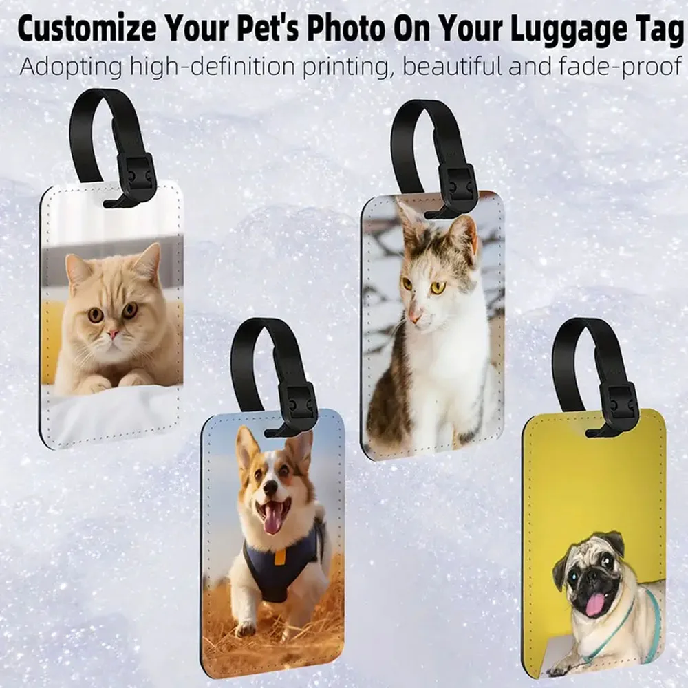 Customized Personalized Leather Luggage Tags And Boarding Pass Tags ...