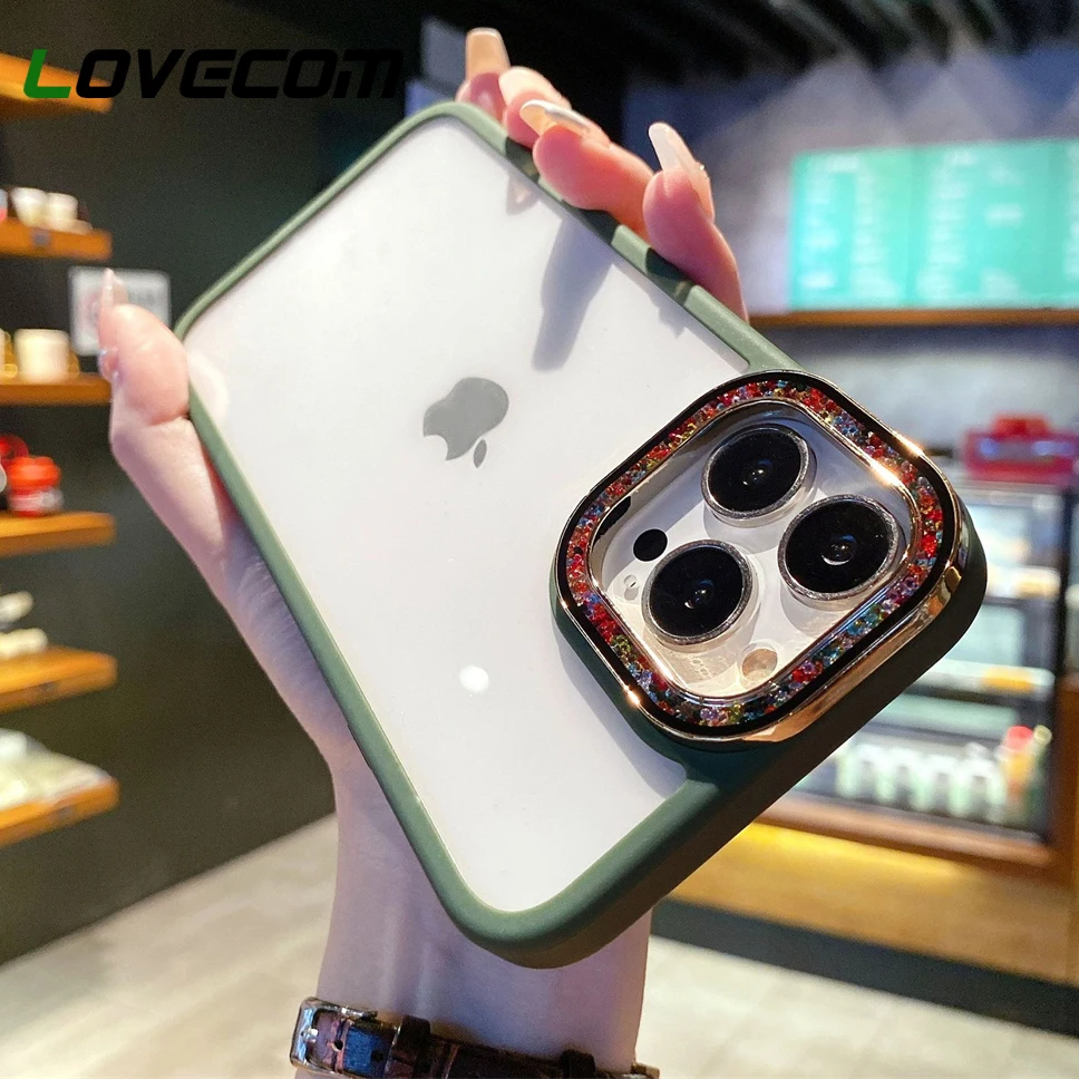 Luxury-Plating-Sequins-Lens-Phone-Case-For-iPhone-15-14-13-12-11-Pro ...