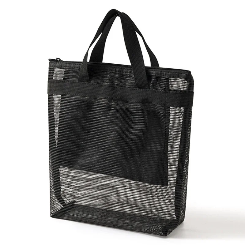 Large-Capacity-Mesh-Transparent-Cosmetic-Bag-Swimming-Beach-Bag-Tote ...