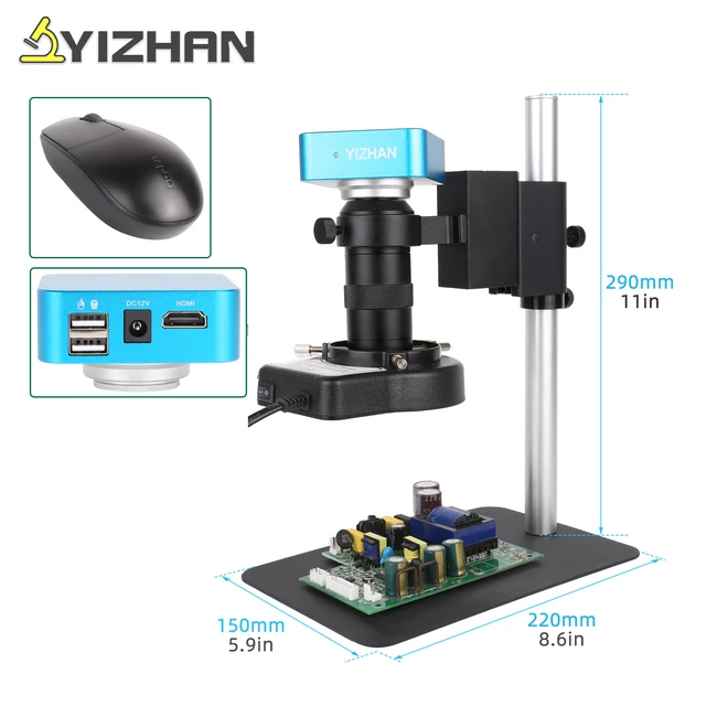 YIZHAN 4K 48MP Electron Digital Microscope Camera HDMI USB, 53% OFF