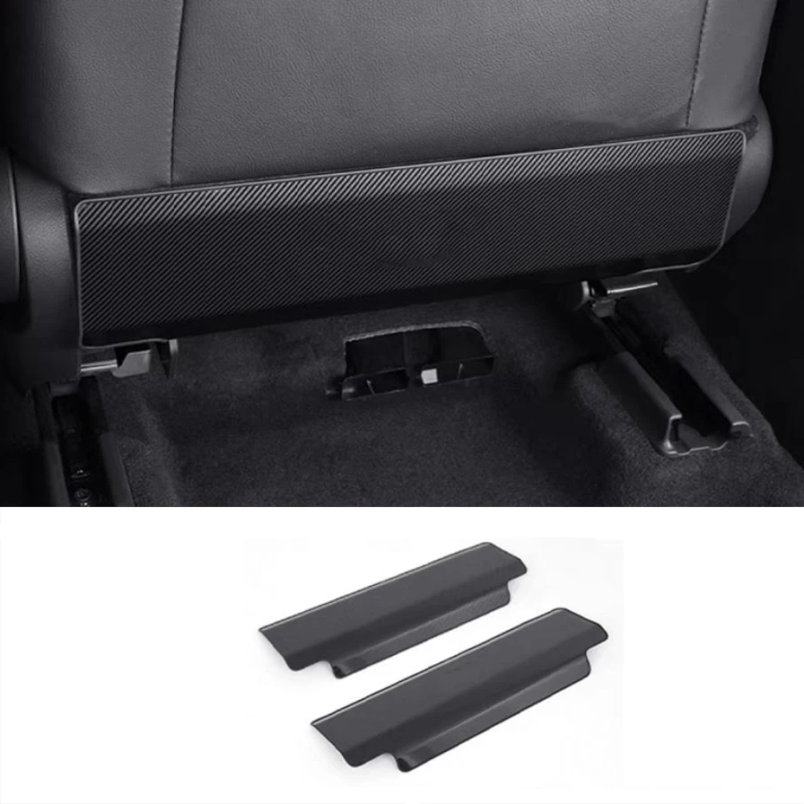 Carbon-Fiber-Car-Seat-Back-Cover-Anti-kick-Protect-Panel-for-Toyota ...