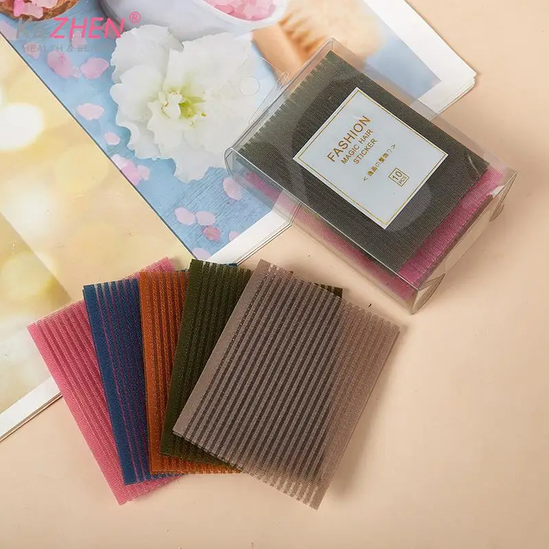 10Pcs-Bag-Novel-Front-Hair-Fringe-Fashion-Stabilizer-Makeup-Sticker-Pad ...