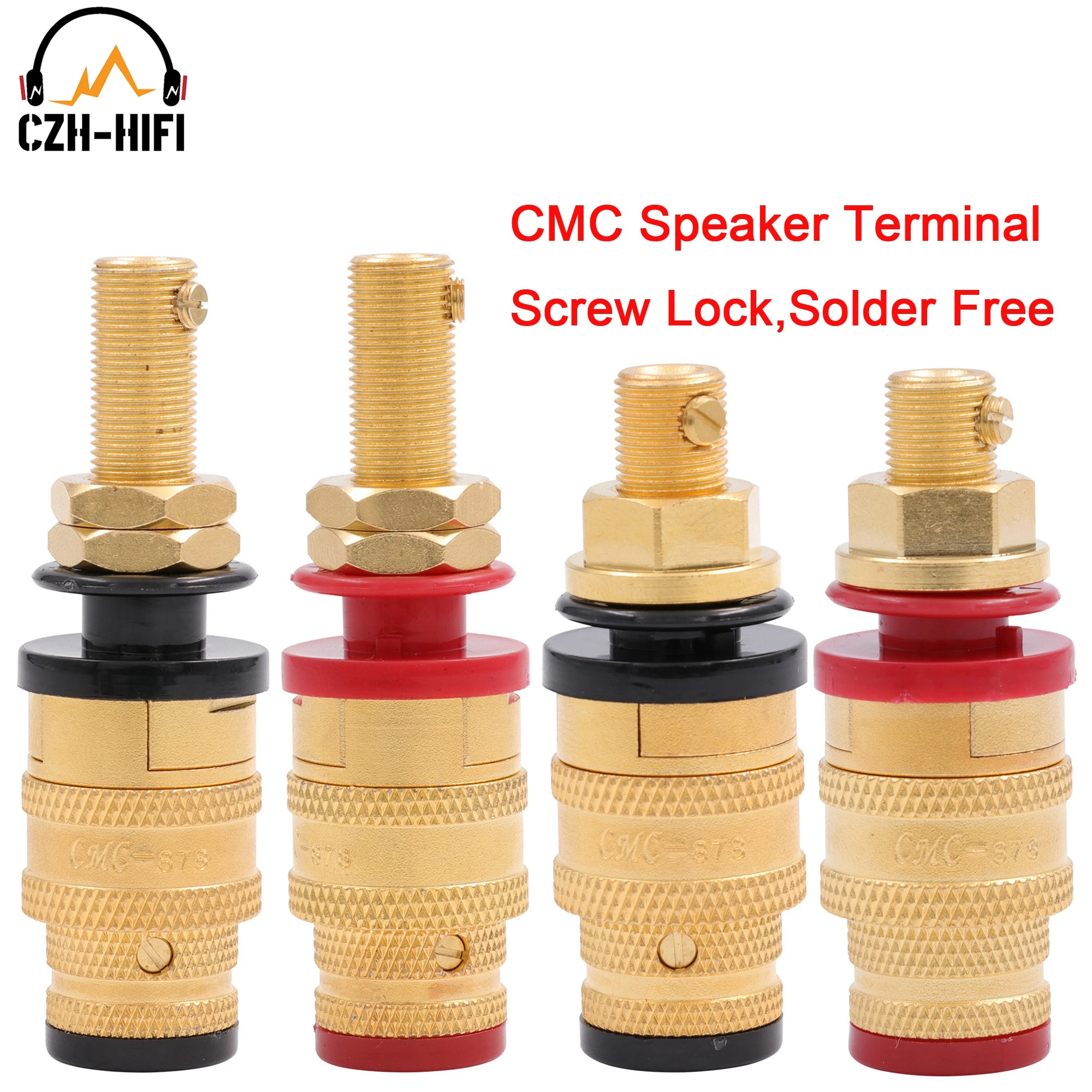 CMC 878M High End Speaker Terminal Binding Post Gold Plated Brass ...