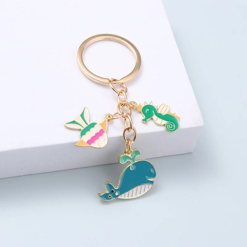 Cartoon-Cute-Whale-Octopus-Hippocampus-Keychains-Ocean-Animals-Key-Rings-For-Boys-Girls ...