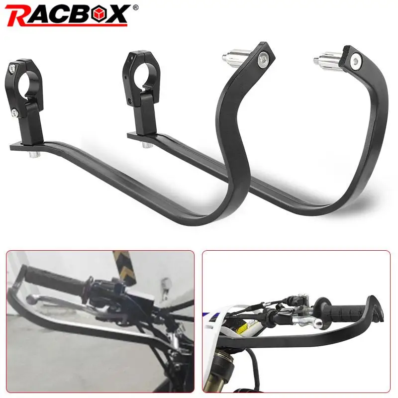 Aluminum-Motorcycle-Handguard-Protector-Black-Blue-For-26-28mm-Left ...