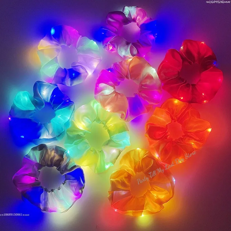 1pcs-LED-Luminous-Hair-Scrunchies-Light-Up-Hair-Scrunchies-Elastic ...