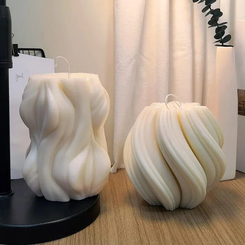 Molde de vela formas de silicone para velas bola de cera concha aroma ...