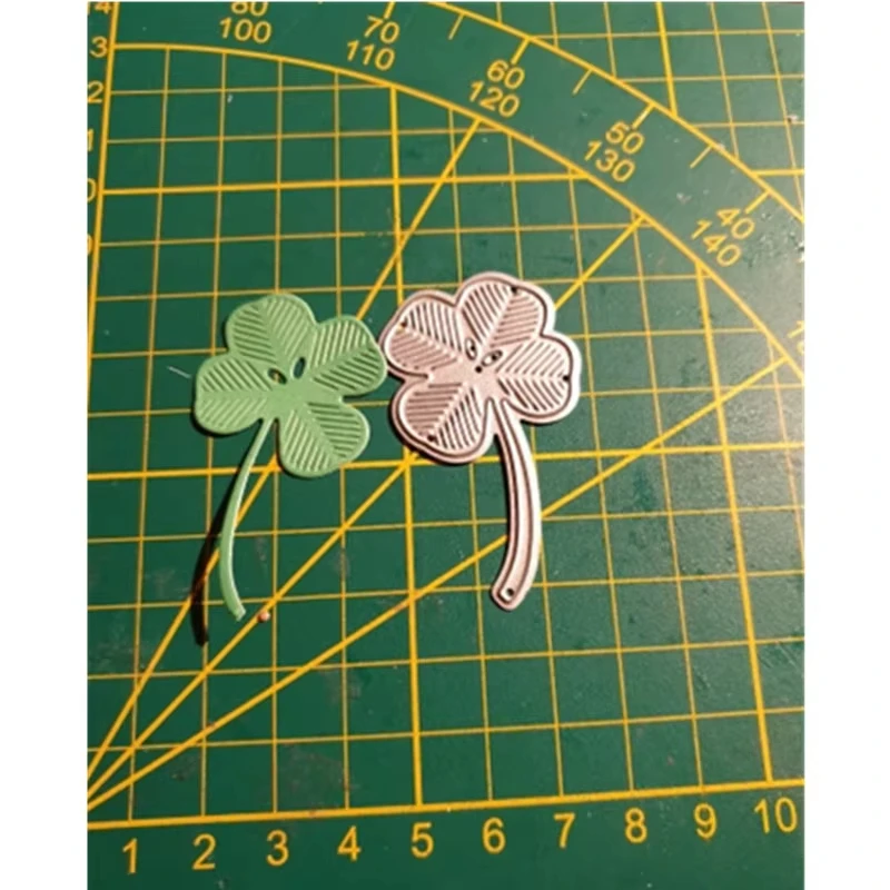 2024 Hemere Four Leaf Clover Stitched Metal Cutting Dies Stencil ...