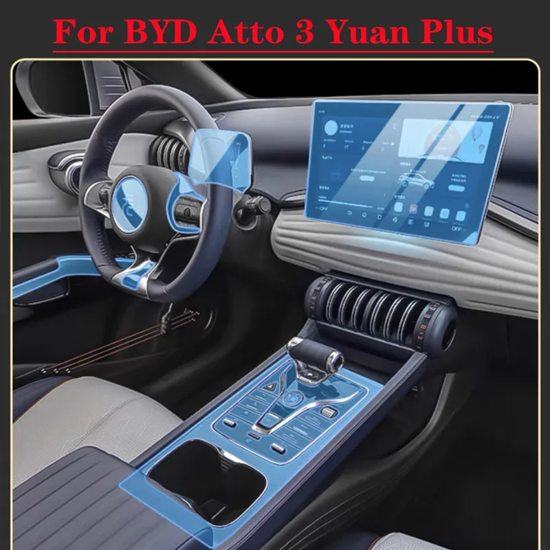 For-BYD-Atto3-Yuan-Plus-DMI-EV-2022-2023-Interior-Center-Console-Navigation-Instrument-Screen ...