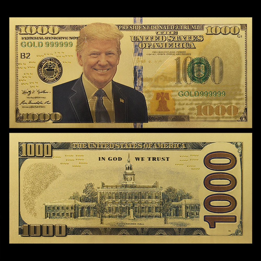 2024-America-Trump-Banknote-Donald-John-Trump-Banknote-in-24K-Gold ...