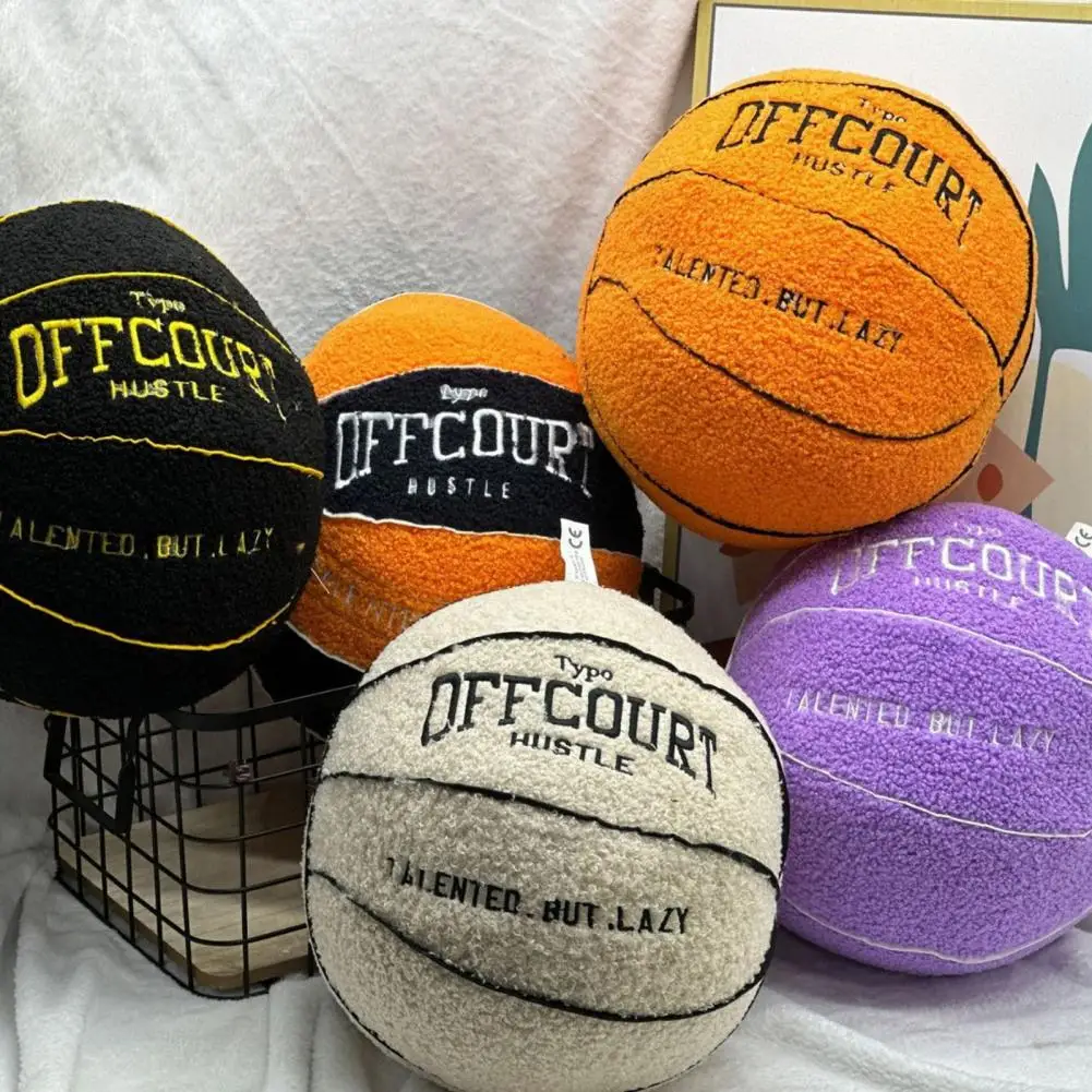 Plush-Offcourt-Basketball-Plush-Pillow-Toy-Cute-Home-Basketball-Doll ...