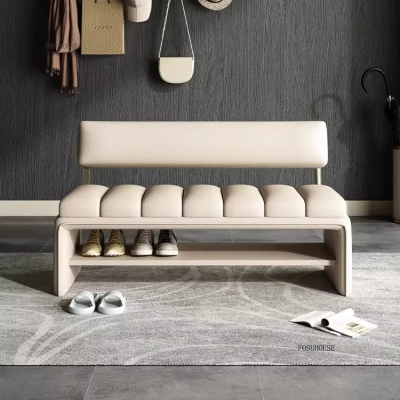 Nordic Fitting Room Ottomans Home Entryway Shoe Changing Stool ...