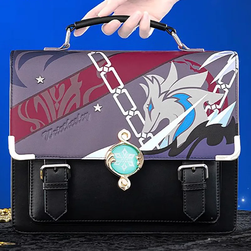Wriothesley Doujin Vision Backpack Game Genshin Impact Cosplay Prop PU ...