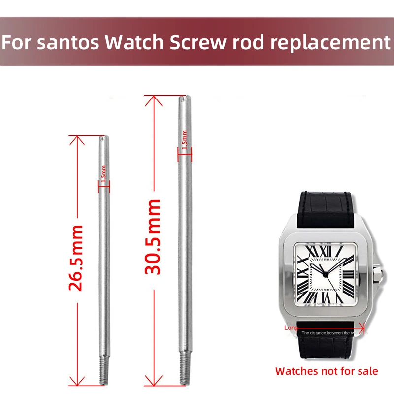 For Cartier Santos watch accessories strap connecting rod Santos100 ...
