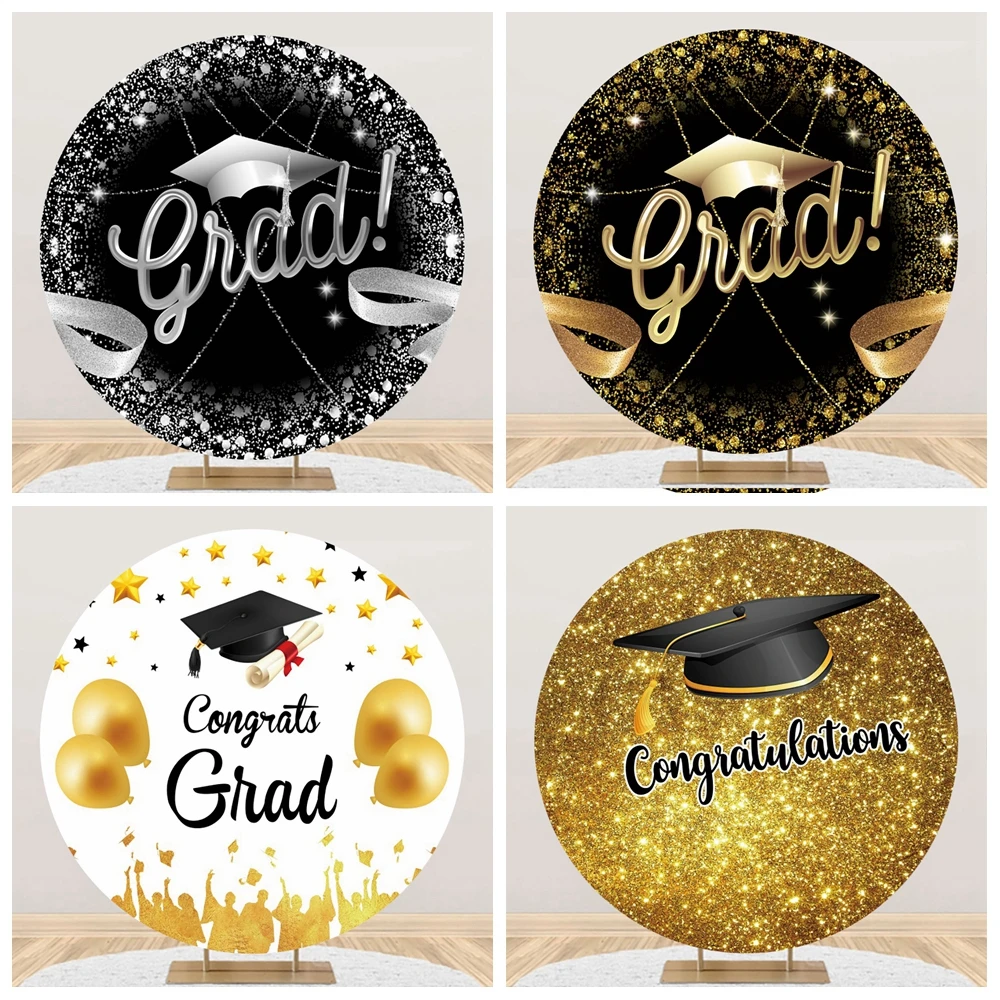 Silver Graduate Graduation Grad Ribbon Celebration Party Poster ...