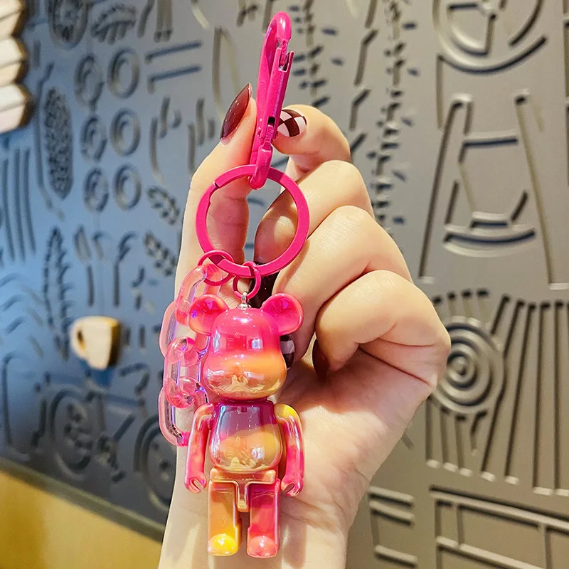 Bearbrick-Bear-brick-Block-Bear-PVC-Model-DIY-Key-chain-Paint-Dolls ...