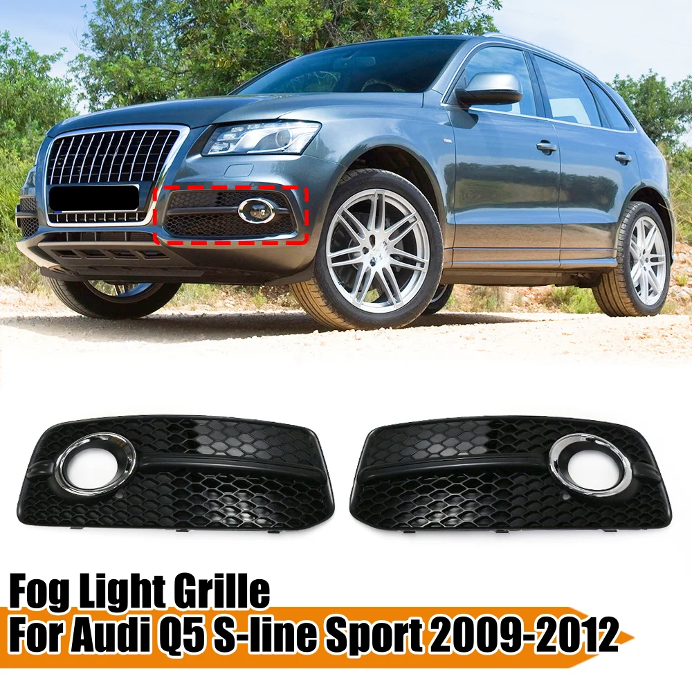 Front-Sport-Fog-Lamp-Cover-Fog-Light-Grill-For-Audi-Q5-S-line-Sport ...