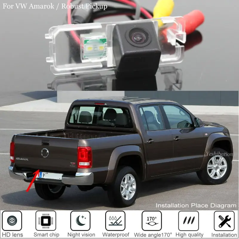 For Volkswagen VW Amarok / Robust Pickup 2010~2018 HD Car Rear View ...