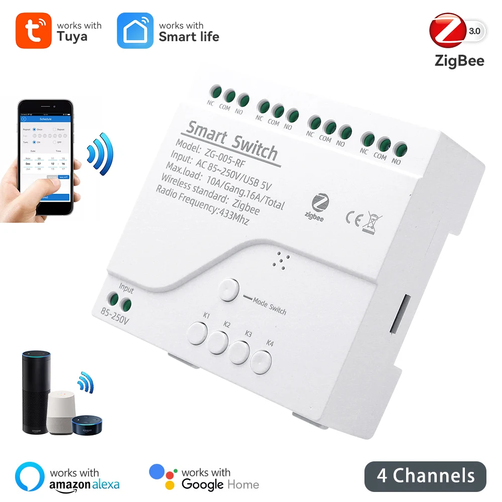 Tuya-Zigbee-4CH-Smart-Switch-Relay-with-Push-Button-Light-Wireless ...
