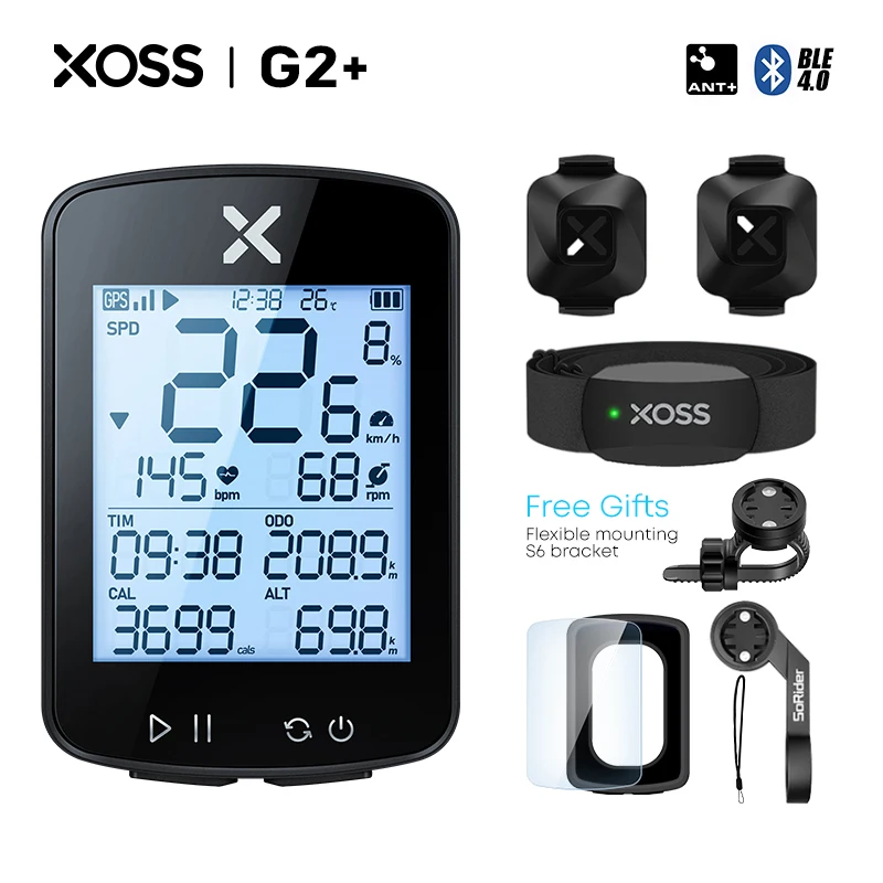 Xoss-g2-plus-g2-computador-de-bicicleta-com-gps-veloc-metro-veloc-metro ...