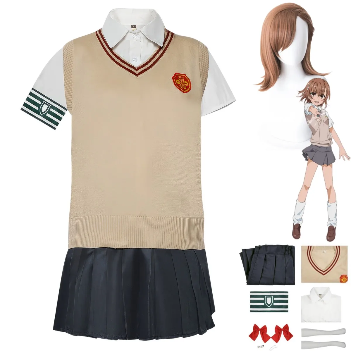 Anime-Certain-Scientific-Railgun-Misaka-Mikoto-Cosplay-Costume-A ...