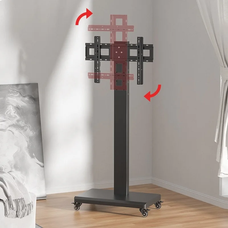 HILLPORT-26-55-32-65-TV-Cart-Free-Lifting-Rolling-Mount-Stand-Trolley ...