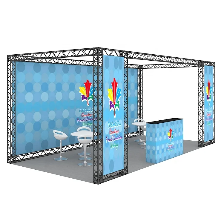 Custom-Tradeshow-Expo-10x20ft-Aluminium-Truss-Modular-3x6-Trade-Show ...