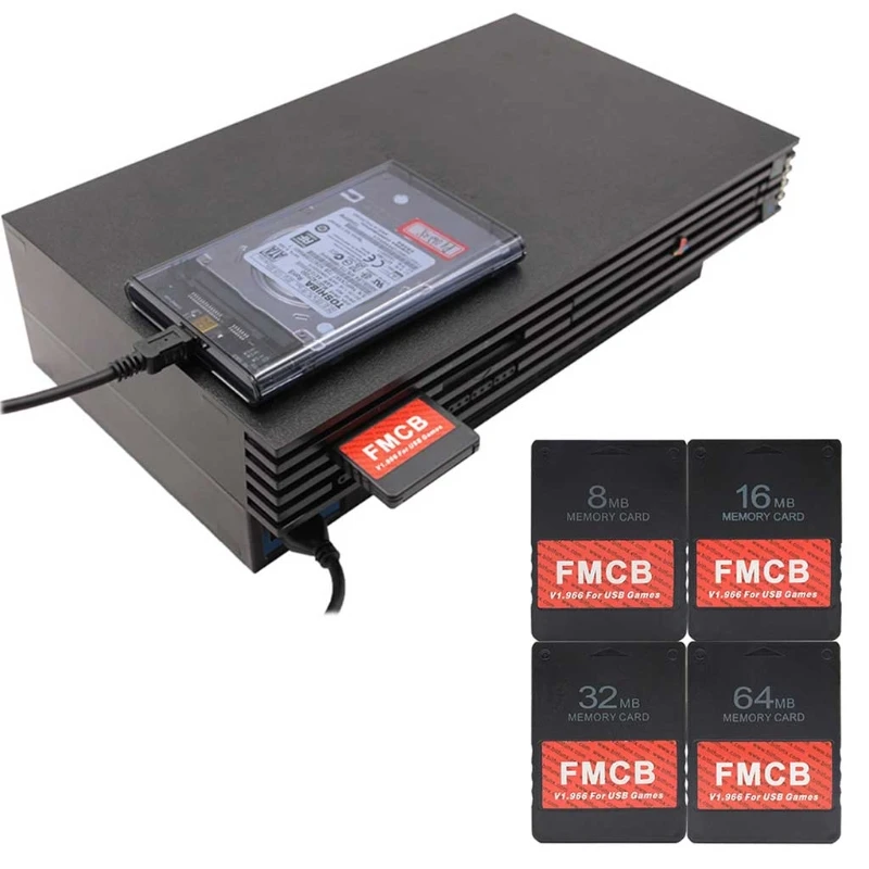 Fmcb Free Mcboot Card V1.966 For Ps2 Ps1 Plug Play Memory Card 8mb 16mb 32mb 64mb Runs Games In Usb Disk Or Hard Drop Shipping Accessories