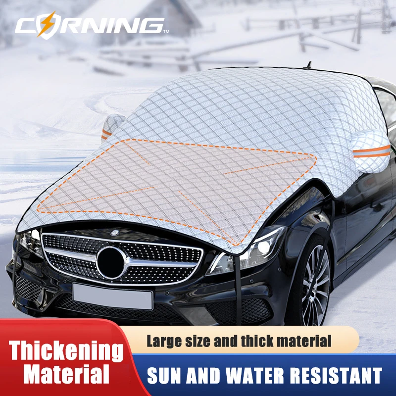 Car-Windshield-Covers-Half-Cover-Anti-hail-Sunshade-Outdoor-Protector ...