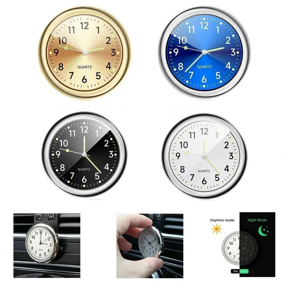 40mm-Mini-Luminous-Car-Clock-Waterproof-Electronic-Quartz-Watch-Bicycle ...